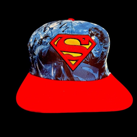 Accessories | Superman Blue And Red Cap | Poshmark